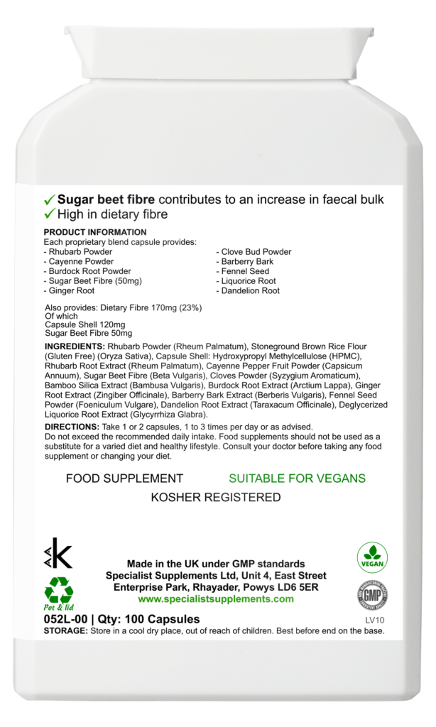 COL-Clear A herbal colon cleanser | Specialist Supplements Ltd