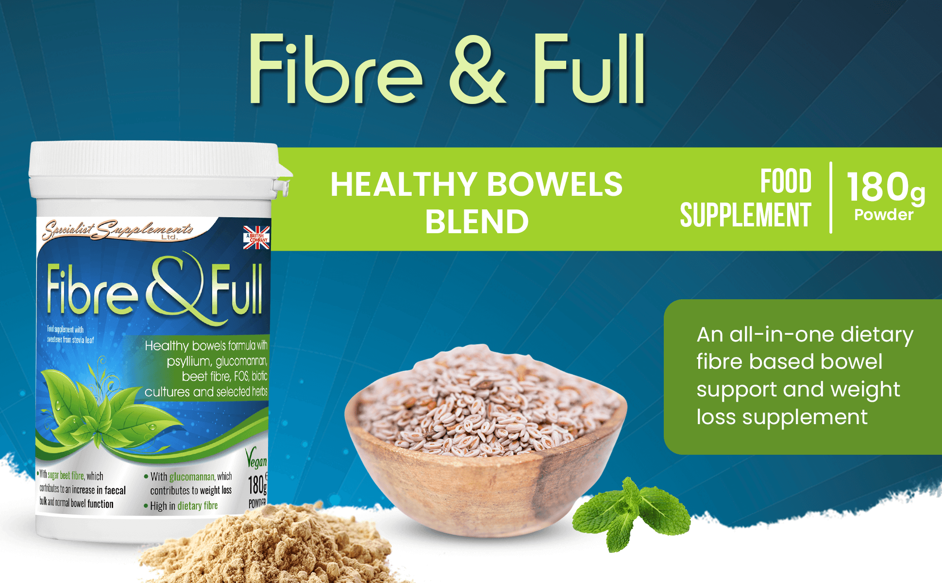 Fibre & Full healthy bowels & weight loss blend | Specialist ...