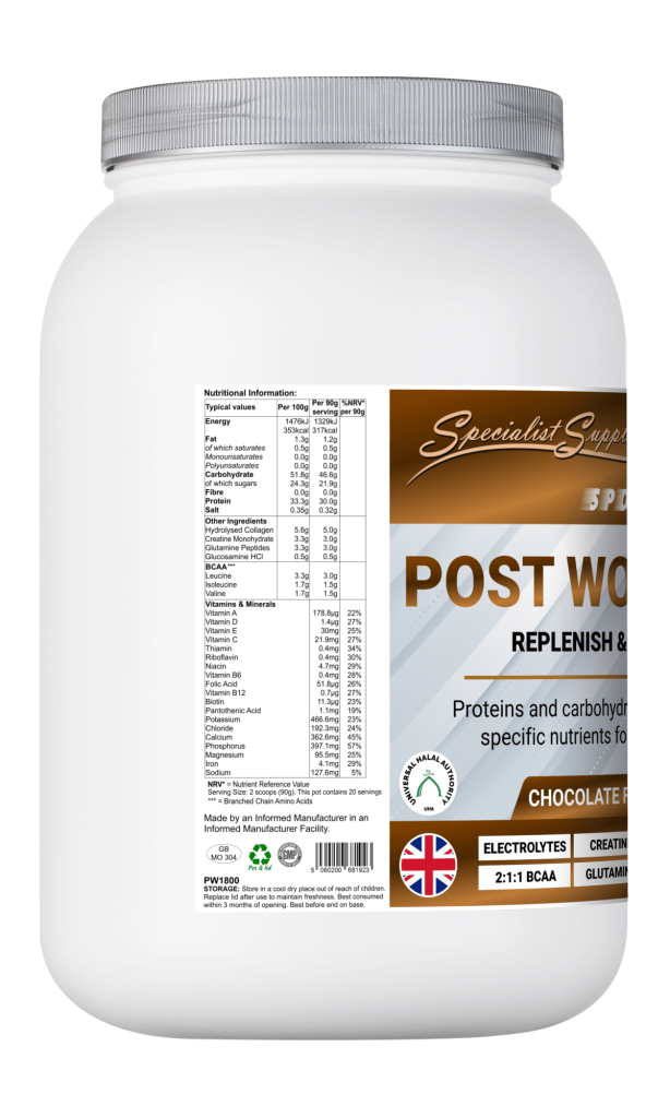 POST WORKOUT drink mix | Specialist Supplements Ltd